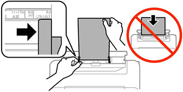 Loading Paper and Envelopes in the Rear Feed Slot