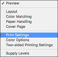 Selecting Basic Print Settings - Mac