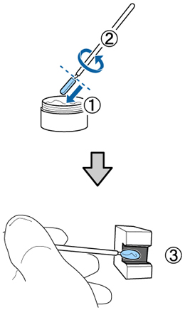 Applying Carriage Rod Grease