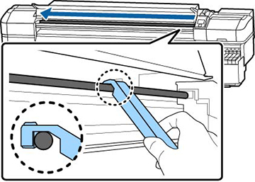 Applying Carriage Rod Grease