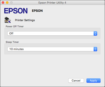 Changing the Power and Sleep Timer Settings - Mac