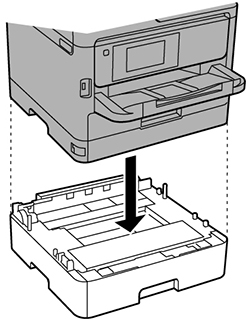 Installing the Optional Paper Cassette Unit