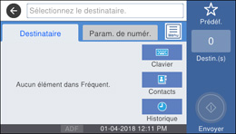 Numérisation vers un courriel