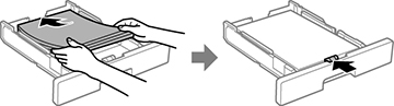 Loading Paper in the Cassette