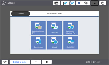 Numérisation vers un courriel