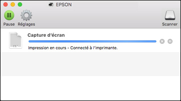 Vérification de l’état de l’impression - Logiciel d'impression ...