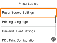 Selecting Printer Language and Interface Settings