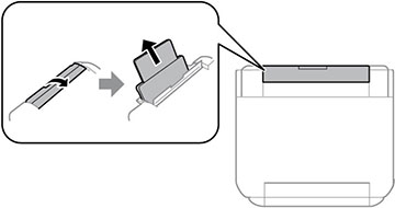 Loading Paper and Envelopes in the Rear Paper Feed Slot