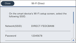 Enabling Wi-Fi Direct Mode