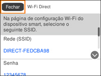 Ativar o modo Wi-Fi Direct