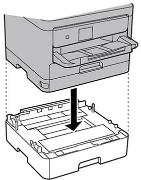 Installing the Optional Paper Cassette Unit