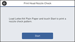 Checking the Nozzles Using the Product Control Panel