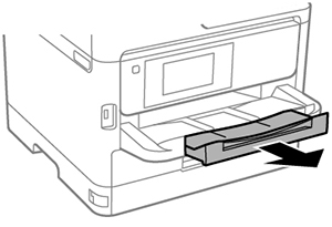 Loading Paper or Envelopes in the Rear Paper Feed Slot