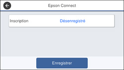 Configuration des services Epson Connect