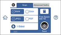 Scanning to a Memory Device