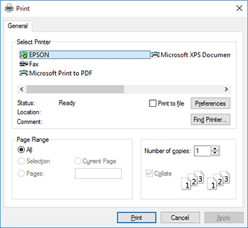 Printing Your Document or Photo - Windows