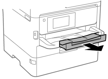 Loading Paper or Envelopes in the Rear Paper Feed Slot