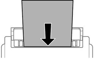 Loading Paper or Envelopes in the Rear Paper Feed Slot