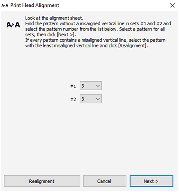 Aligning the Print Head Using a Computer Utility