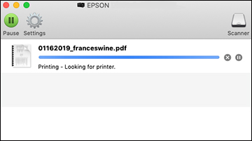 Checking Print Status - Mac