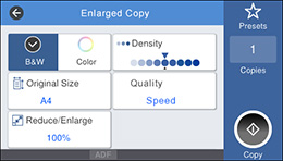 Printing Enlarged Copies from the Scanner