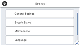 Accessing the Printer's Menus