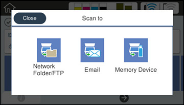 Scanning to a Network Folder or FTP Server
