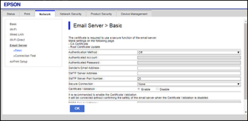 Configuring an Email Server