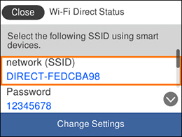 Enabling Wi-Fi Direct Mode