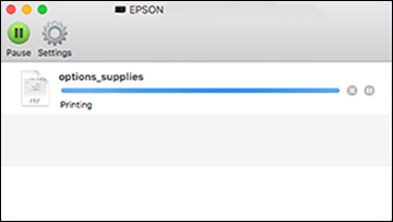Checking Print Status - Mac