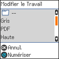Lancement d'une numérisation à partir du panneau de commande du produit