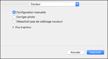 Gestion des couleurs - Mac
