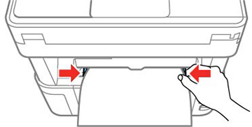 Loading Paper in the Rear Paper Feed Slot