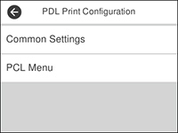 Selecting PDL (Page Description Language) Settings