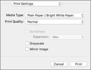 Printing Your Document or Photo - Mac