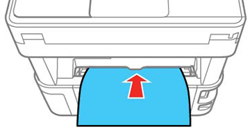 Loading Paper in the Rear Paper Feed Slot