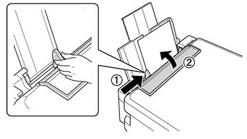 Loading Paper in the Rear Paper Feed