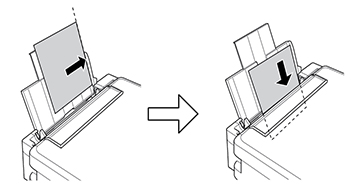 Loading Paper in the Rear Paper Feed
