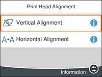 Aligning the Print Head Using the Product Control Panel