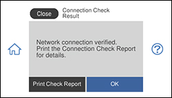 Printing a Network Connection Report
