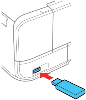 Connecting and Using a USB Flash Drive or External Device