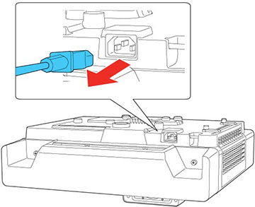 Turning Off the Projector