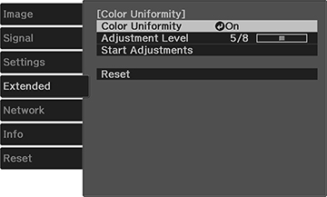 Adjusting the Color Tone (Color Uniformity)