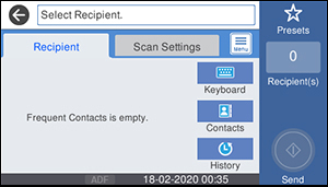 Scanning to Email