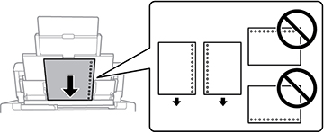 Loading Paper in the Rear Paper Feed Slot