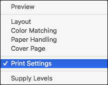 Selecting Basic Print Settings - Mac