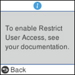 Setting User Access Restrictions (Access Control)