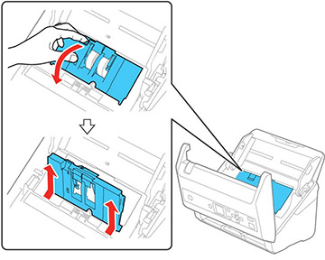 Replacing the Scanner Rollers
