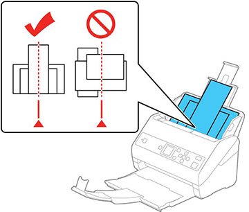 Loading Multiple Sizes of Originals in the Input Tray