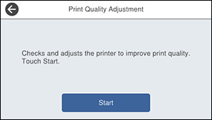 Adjusting the Print Quality Using the Product Control Panel